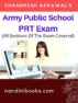 Best Books for Army Public School PRT exam 2021